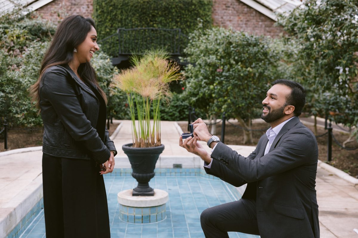 Surprise Marriage Proposal/Engagement Pictures at Planting Fields ...